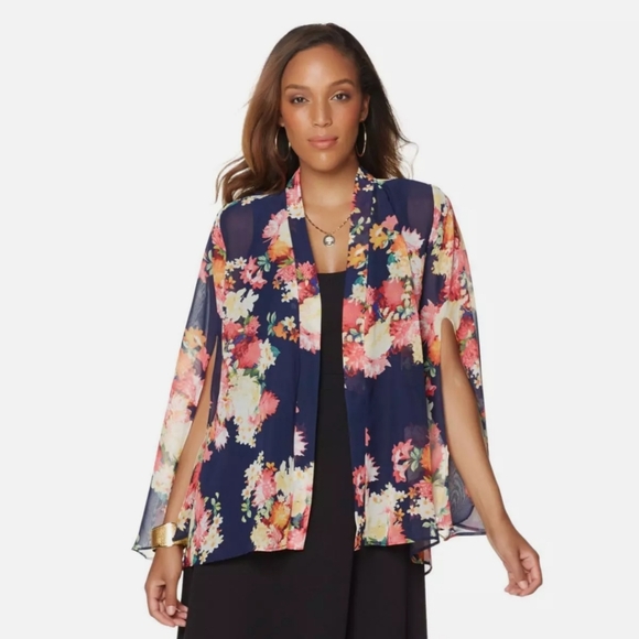 Slinky Brand | Kimonos & Yukatas | Euc Slinky Brand Floral Print Drape ...